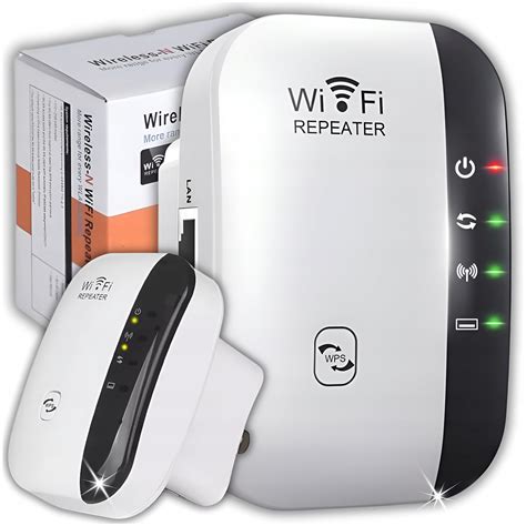 WZMACNIACZ SYGNAŁU WIFI MOCNY ZASIĘG Mb s REPEATER TRYBY FUNKCJA WPS Sklep Opinie Cena