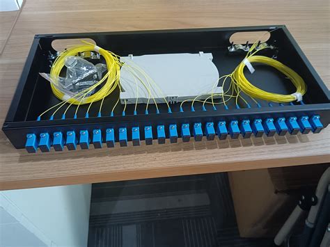 Snapklik Com GESD 24 Port SC Rack Mount Enclosure Box Splice Trays Fiber Cables Spool