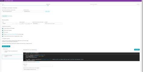 how to perform doubleclick event on browser click path synthetic