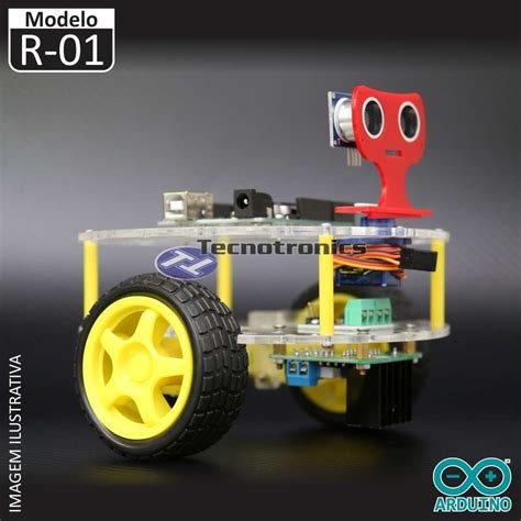 Chassi Segue Faixa R1 Redondo Smart 2 Rodas Robótica Tecnotronics