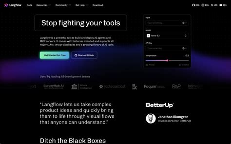 Langflow랭플로우 Ai 자동화 툴 기능 And 정보 Ai툴즈비