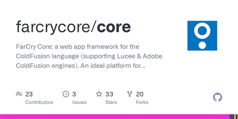 Github Farcrycorecore Farcry Core A Web App Framework For The