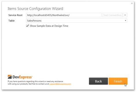 Wcf Data Services Wpf Controls Devexpress Documentation