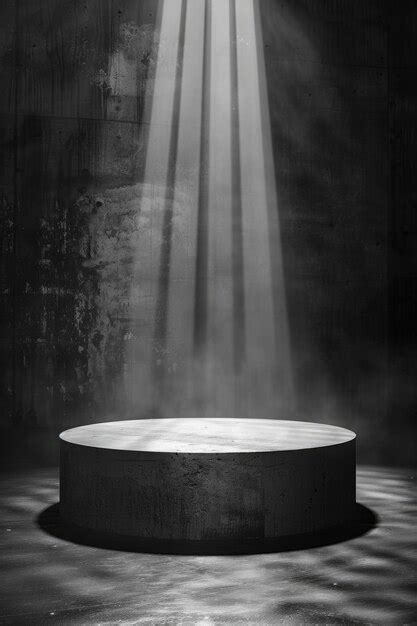 Black And White Stage Premium Ai Generated Image