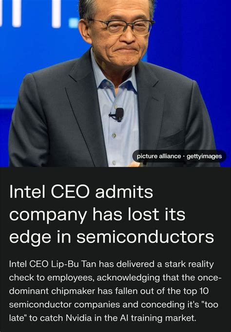 Intels Fall A Cautionary Tale Of Complacency In Tech Abdul Riyaz