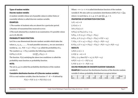 SOLUTION Unit Probability And Random Variables Studypool