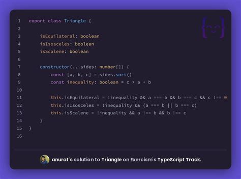 Anurats Solution For Triangle In Typescript On Exercism