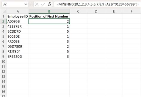 Excel How To Find First Number In Text String