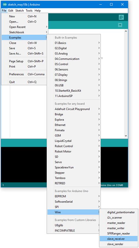 Master Send Data To Arduino UNO Ameba Arduino AIoT Documentation V Documentation