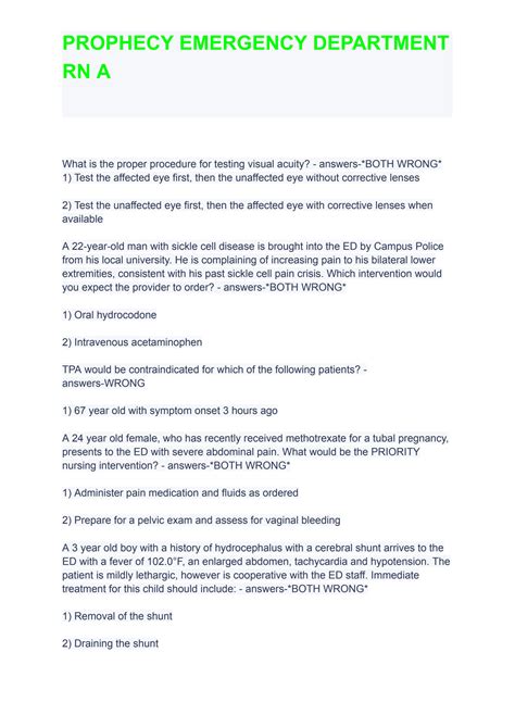 Solution What Is The Proper Procedure For Testing Visual Acuity