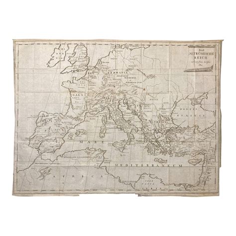 Antique Map Das Altromische Reich Roman Empire 1792 Timlich Chairish