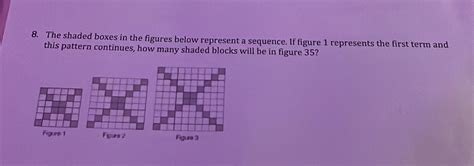 The Shaded Boxes In The Figures Below Represent A Sequence If Figure 1