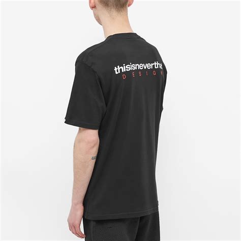 Thisisneverthat Design Logo T Shirt Black End Us