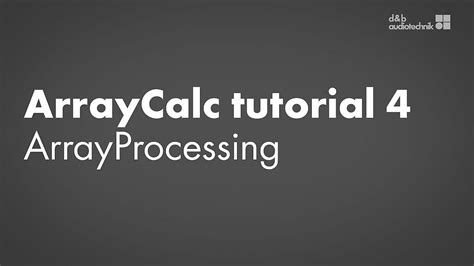 ArrayCalc D B Audiotechnik