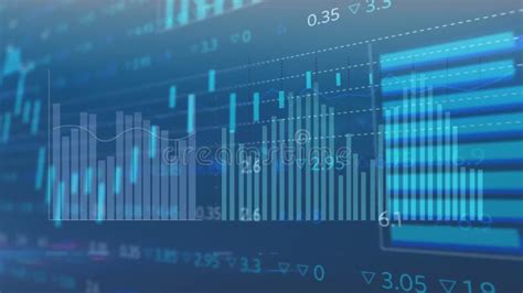 Animation Of Statistical And Stock Market Data Processing Against Blue Background Stock Footage