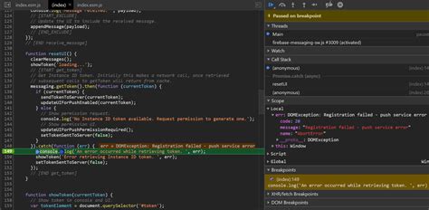 [messaging] gettoken rejects promise with aborterror code 20 · issue