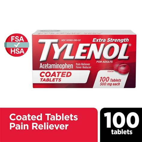 2 Pack Tylenol Regular Strength Tablets With 325 Mg Acetaminophen