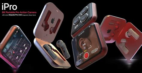 ชมคอนเซ็ปต์ Ipro กล้อง Action Camera ที่มาพร้อมหูฟังไร้สาย Airpods Pro ไว้ในตัวเครื่อง