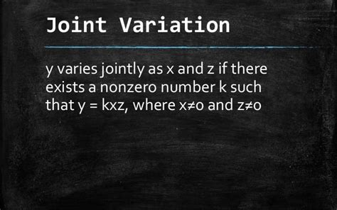mathematics 9 lesson 4 c joint and combined variation