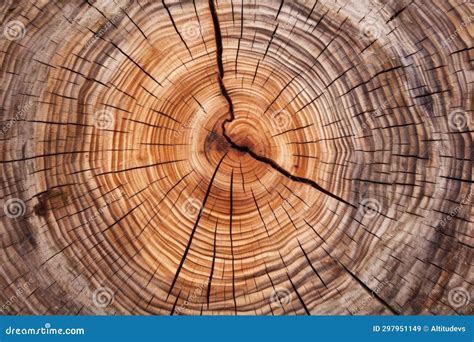 Rings In A Cut Tree Bark Stock Image Image Of Science 297951149