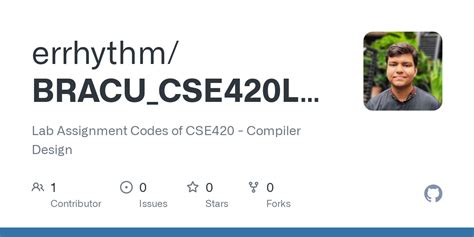 Github Errhythmbracucse420lab Lab Assignment Codes Of Cse420