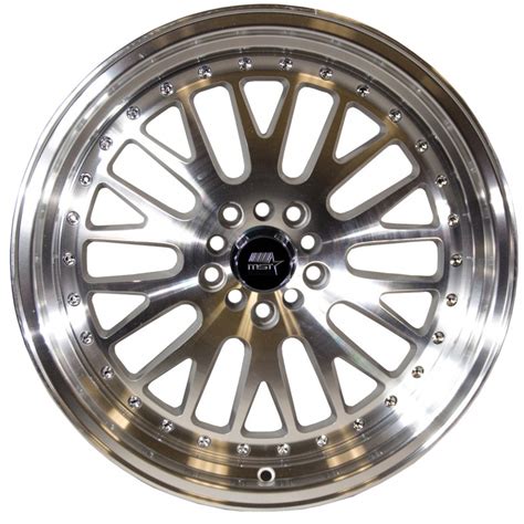 Mst Mt10 Silver W Machined Face 16x8 5x100 5x114 3 20 10 6817 20 Silf