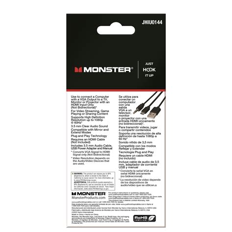 VGA To HDMI Adapter With Audio Just Hook It Up Cables