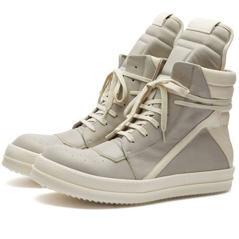 Rick Owens Geobasket Sneaker Pearl And Milk End Us