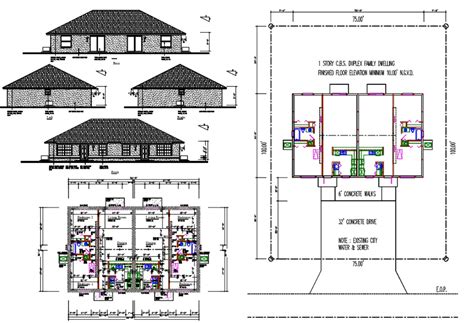 Two Storey Elevation Layout Cad File Artofit