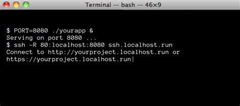 run your localhost app on and share with world — instant