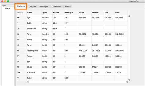Pandasgui Analyzing Pandas Dataframes With A Graphical User Interface