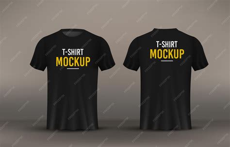 Premium Vector Black Tshirt Mockup