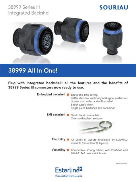 8d Integrated Backshell Souriau Download Free Pdf Electrical