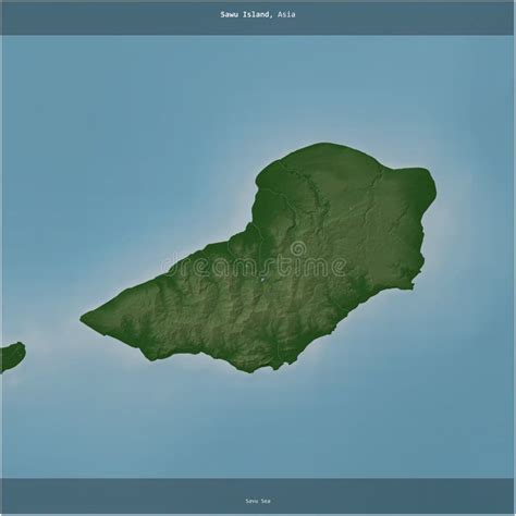 Sawu Island Indonesia Cropped To Square Physical Stock Illustration