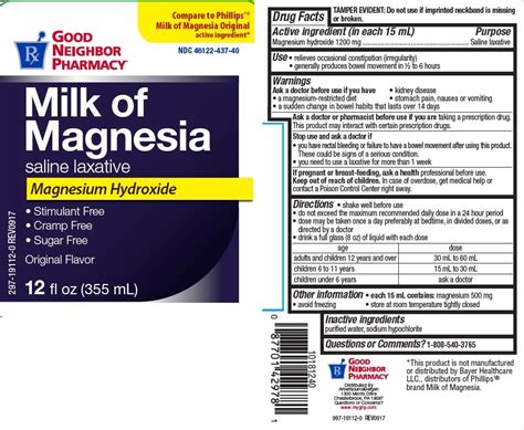 Milk Of Magnesia Liquid Amerisourcebergen Drug Corporation