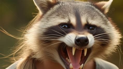 너구리 머리로 입을 벌린 여성의 이미지 광견병에 걸린 인간의 사진 배경 일러스트 및 사진 무료 다운로드 Pngtree