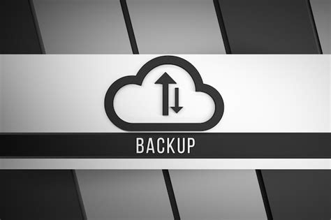 Premium Photo Backup Concept With Cloud And Arrows Inside Concept Of The Process Of Creating A
