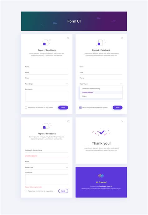 Free Form Ui Images Behance