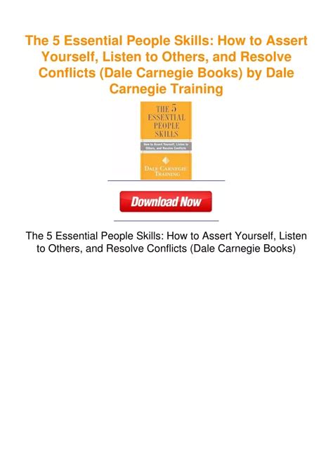 Ppt The 5 Essential People Skills How To Assert Yourself Listen To