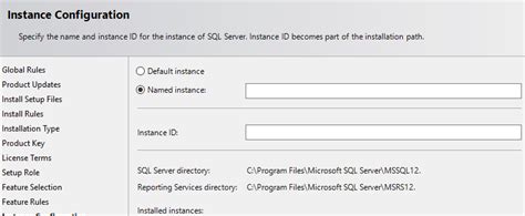 sql server attempting to setup a new named instance but can t get