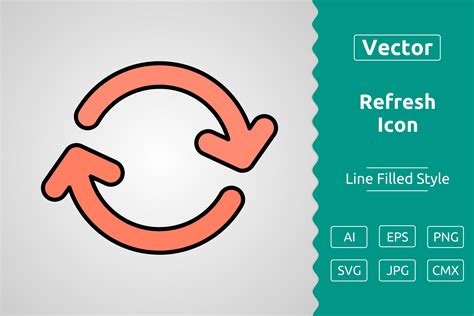 Vector Refresh Filled Outline Icon Graphic By Muhammad Atiq Creative Fabrica