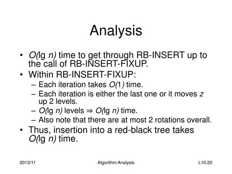 Ppt Lecture 10 Algorithm Analysis Powerpoint Presentation Free