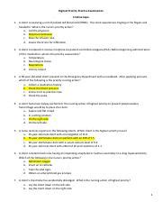 Priority Actions In Clinical Situations Exam Practice For Nurses Course Hero
