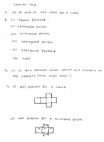 RD Sharma Solutions Visualizing Shapes RD Sharma Class Solutions Ex