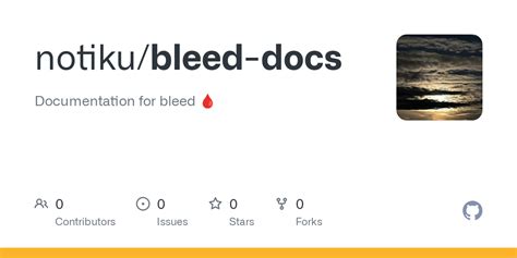 GitHub Notiku Bleed Docs Documentation For Bleed