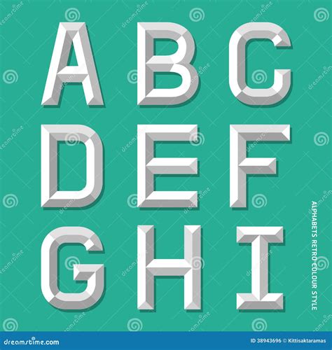 Alphabet Modern Typeface Design Monospace Font With Uppercase Text Symbols Or Numbers Latin