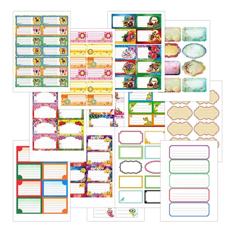 Etiquetas Para Libros Y Cuadernos Escolares ¡imprime Y Personaliza