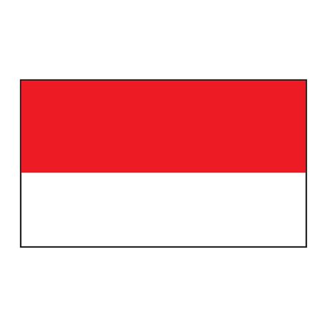 Indonesian Flag Icon Logo Vector Design Template 37204536 Vector Art At Vecteezy