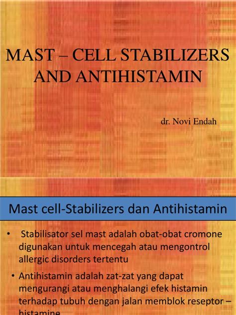 Mast Cell Stabilizer Dan Antihistamin Pdf
