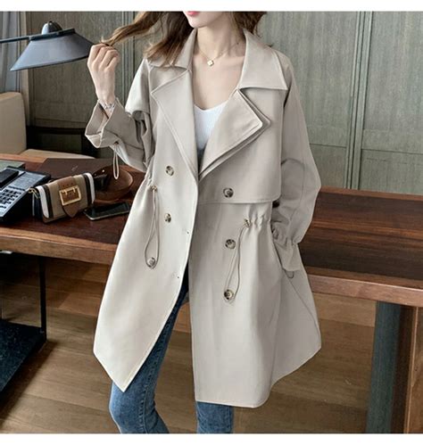 베나프 더블 라펠 스트링 트렌치 코트bf1jk022 티몬